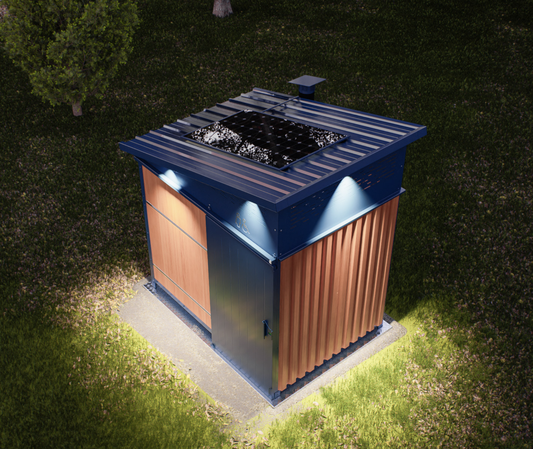 Vault Toilet by Nixiloo Solar Powered - Highwire